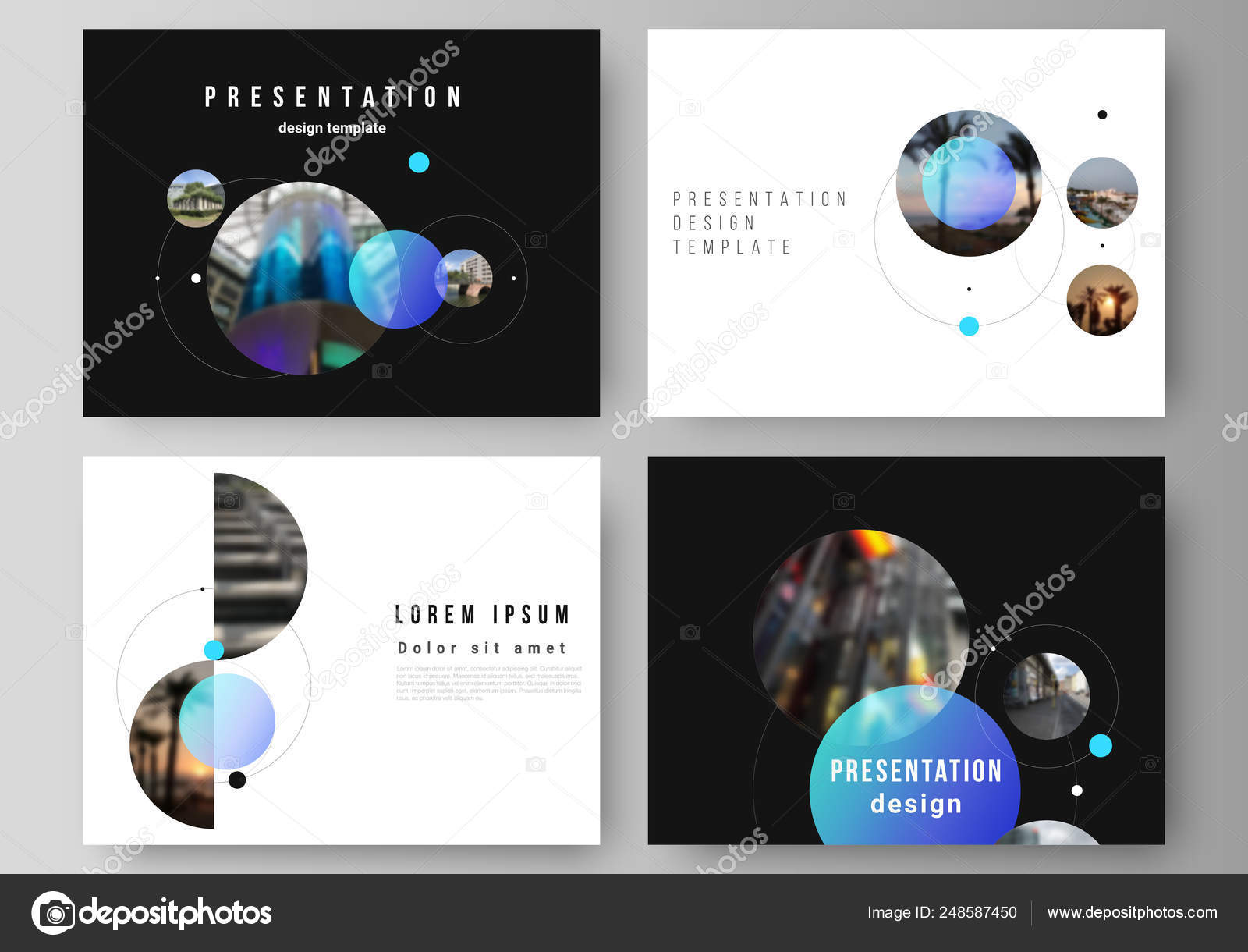 The minimalistic vector layout of the presentation slides design ...