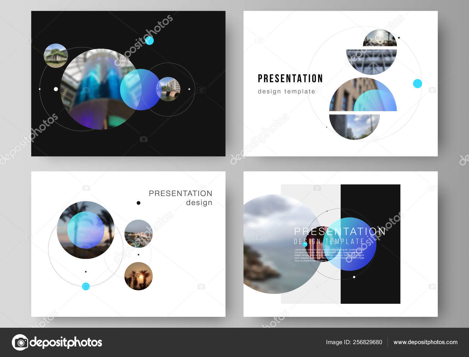 The minimalistic vector layout of the presentation slides design ...