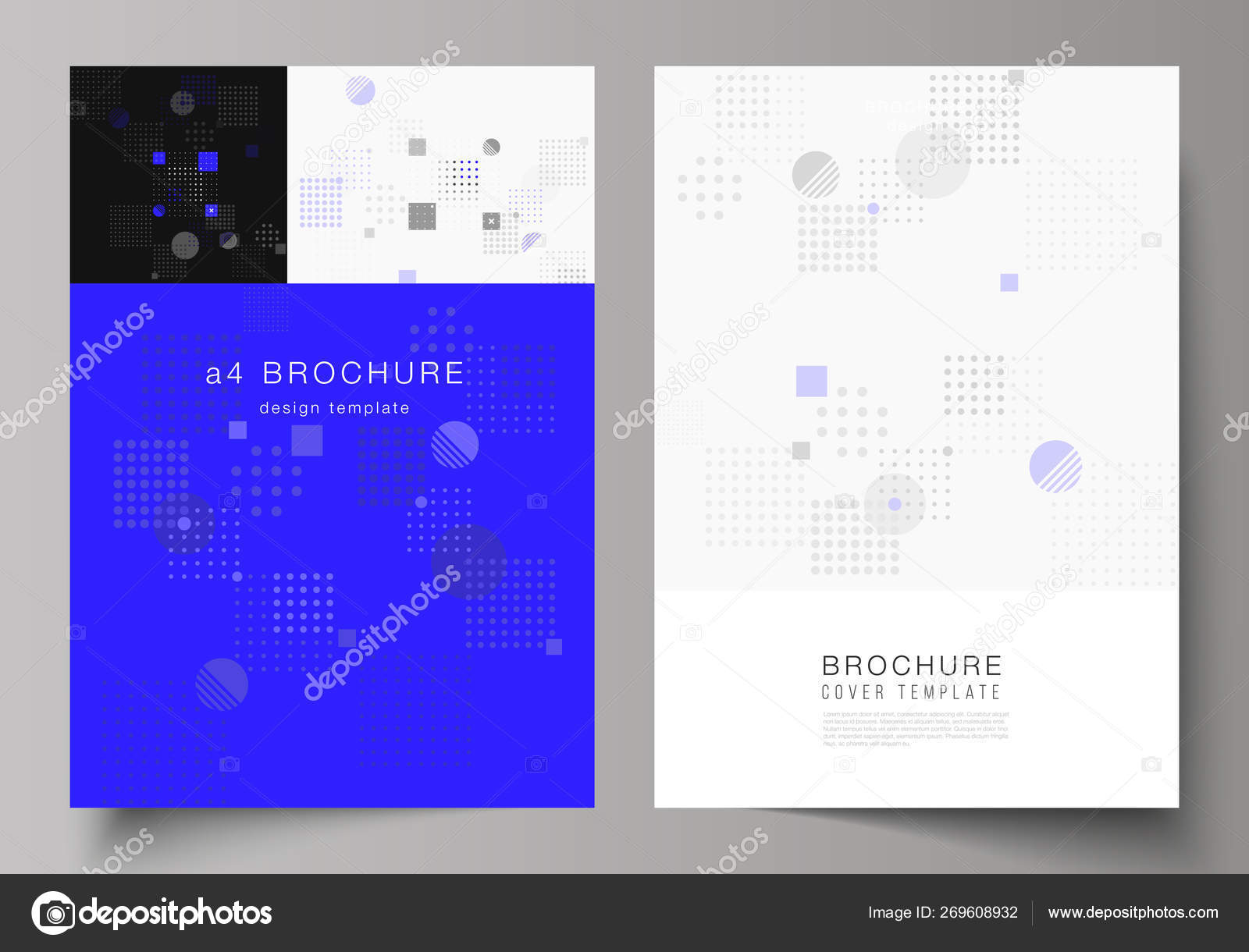 Vettoriale stockIl layout vettoriale del formato A4 modelli di ...