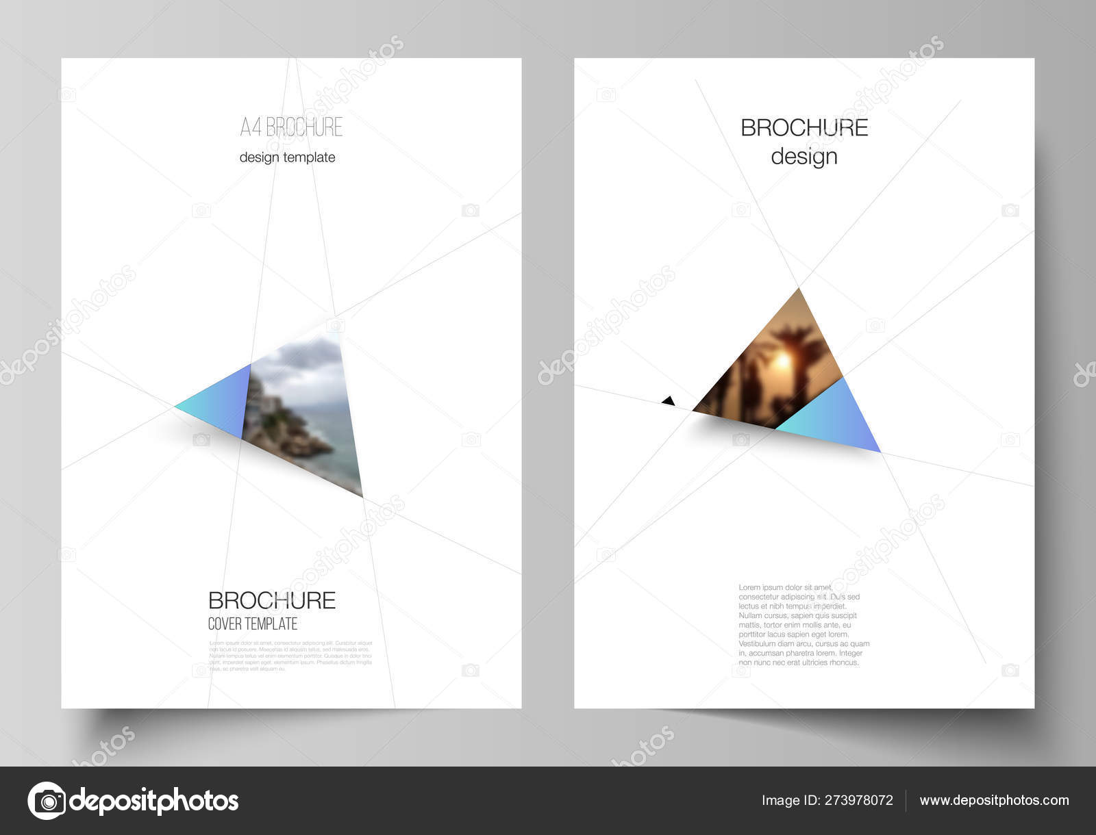 El diseño vectorial de A4 formato moderno maquetas de diseño de ...