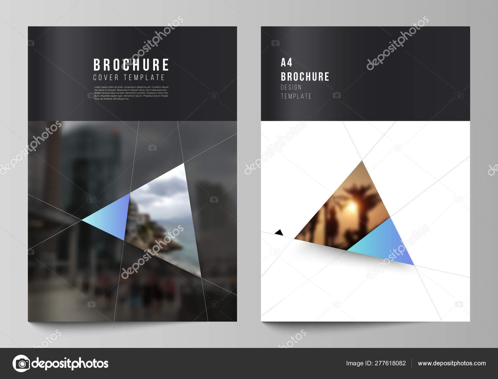 El diseño vectorial de A4 formato moderno maquetas de diseño de ...