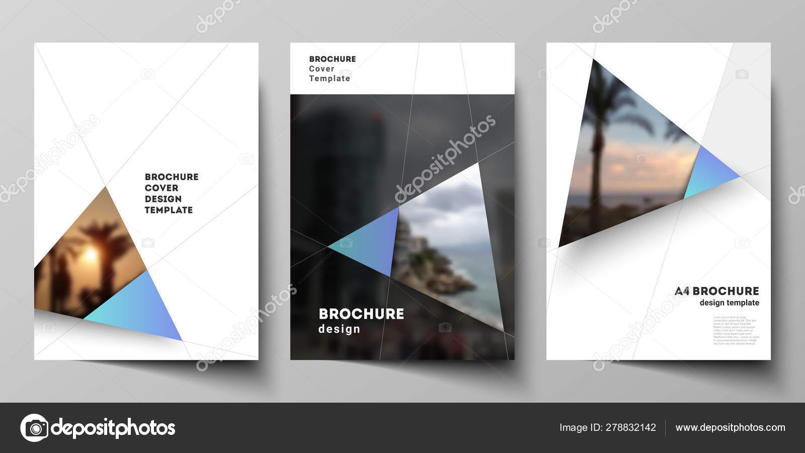 El diseño vectorial de A4 formato moderno maquetas de diseño de ...