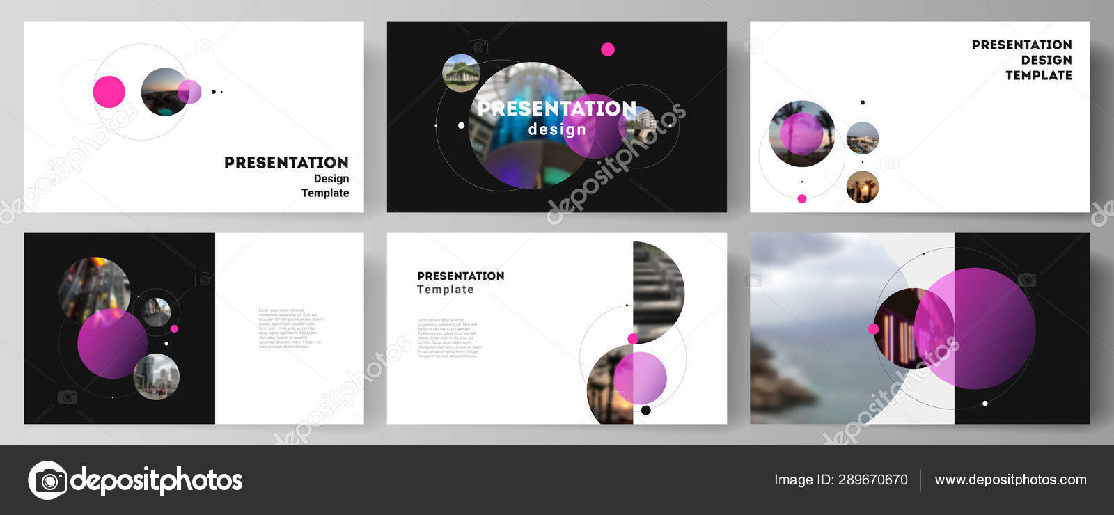 The minimalistic vector layout of the presentation slides design ...