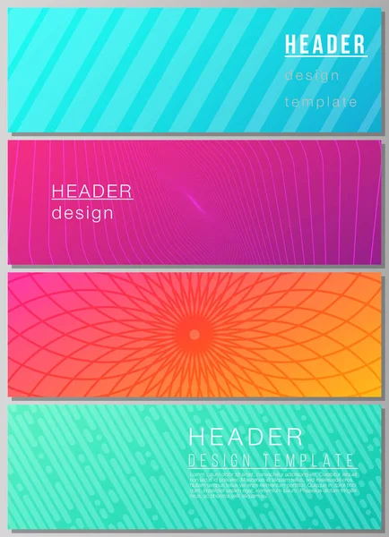 Vector layout of headers, banner design templates for website footer ...