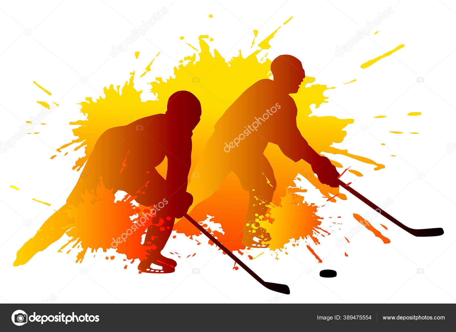 Ice Hockey Sport Graphic Vector Quality Stock Vector Image by ...