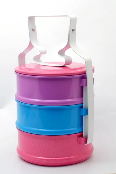 Tiffin Metal Vintage Aislado Blanco — Foto de stock #211554224 © art9858