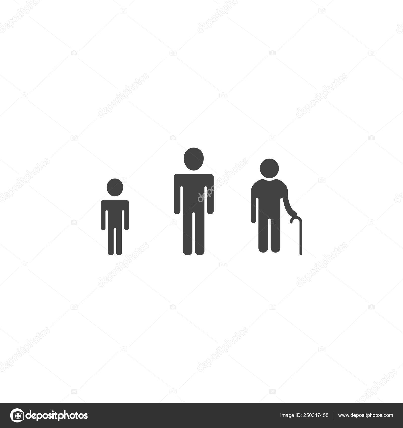 Men of different ages vector icon Stock Vector Image by ©mayrum2 #250347458