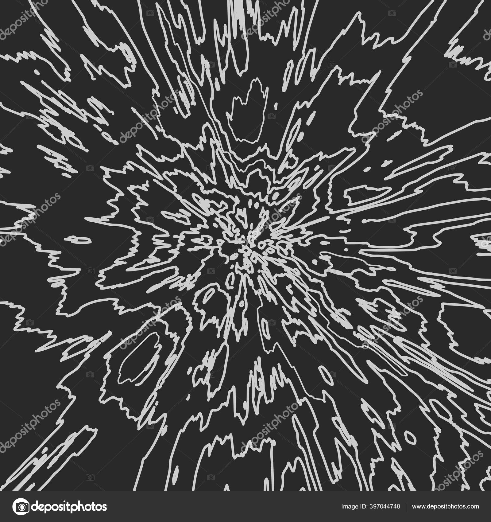 Topographic Map Black Lines White Background Contour Abstract ...