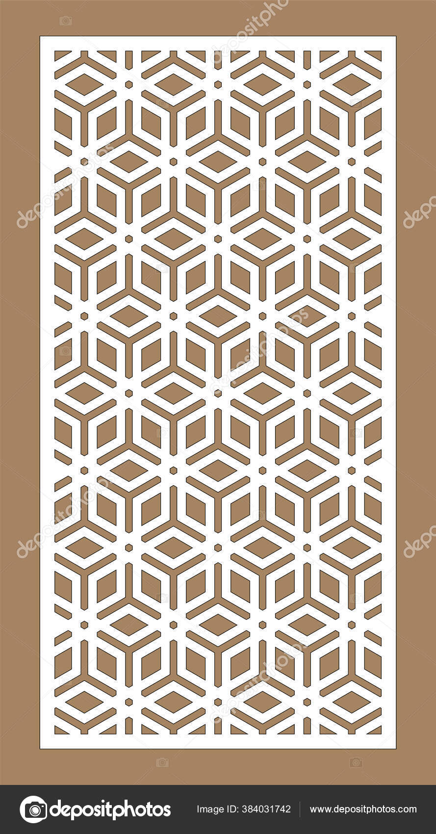 Lazer cut vector panel. Cnc decor pattern, jali design, interior ...