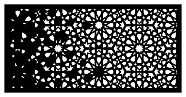 Arabic cnc laser pattern. Decorative vector panel for cnc cutting ...