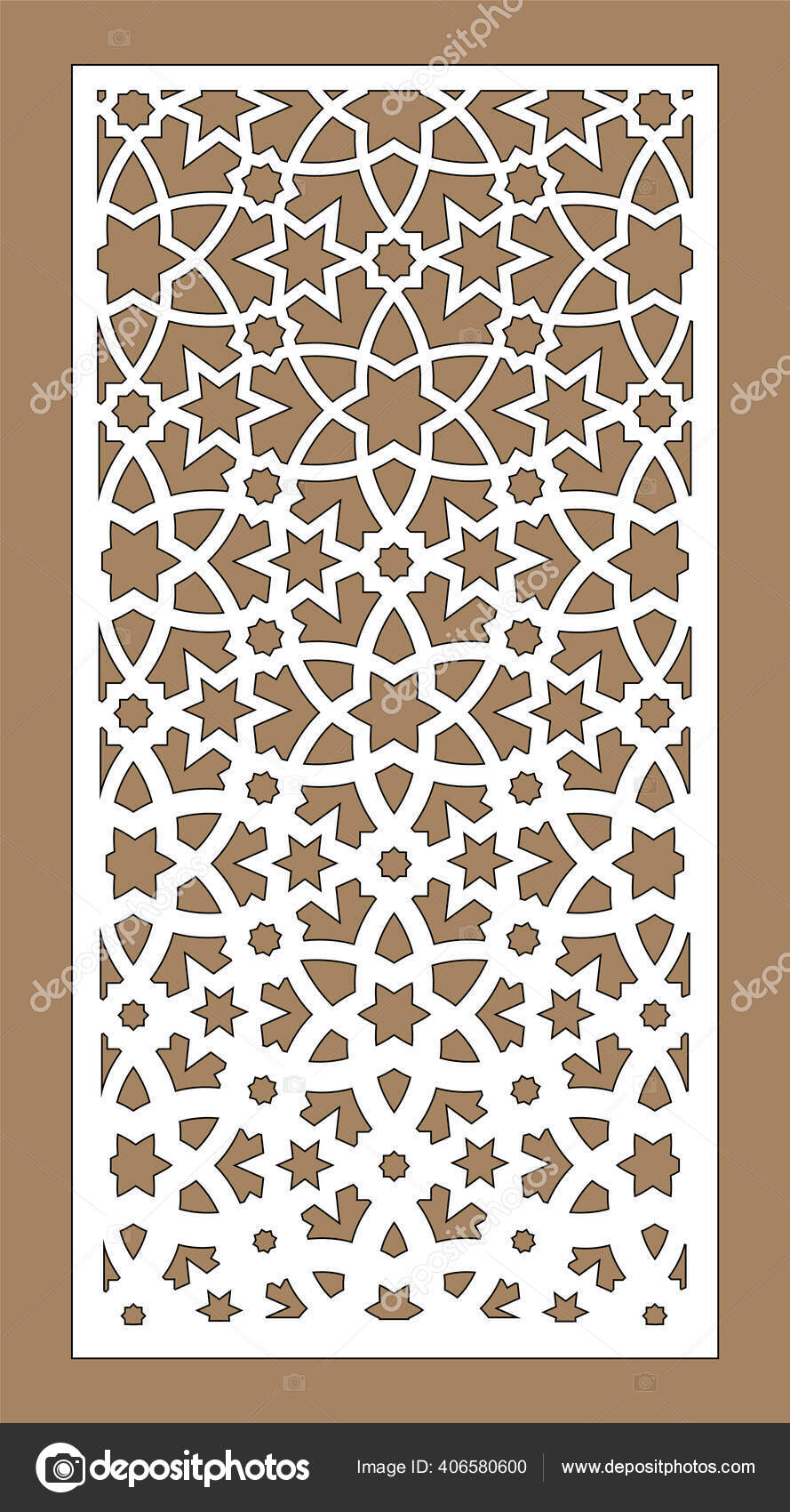 Laser Pattern Decorative Vector Panel For Laser Cutting Cnc Pattern Template For Interior