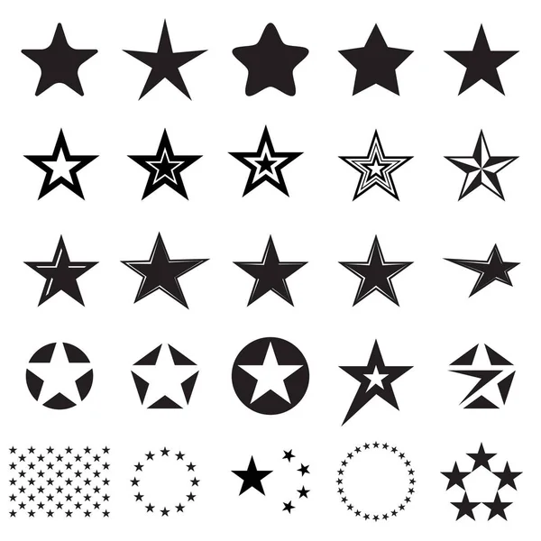 Asterisk (footnote, star) icons set. Vector illustration Stock Vector ...