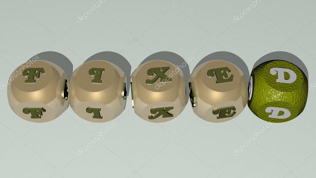 combinaci n de fijo construido por letras c bicas desde la perspectiva ...