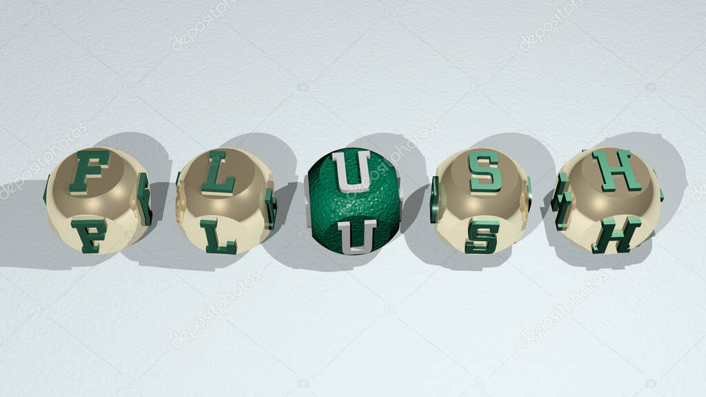 Piel: FLUSH combinado por letras de dados y cruce de color para los ...