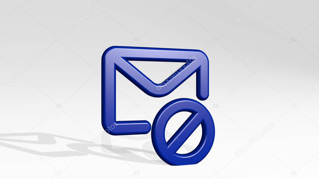 acci n de correo electr nico desactivar sombra de fundici n de icono 3D ...