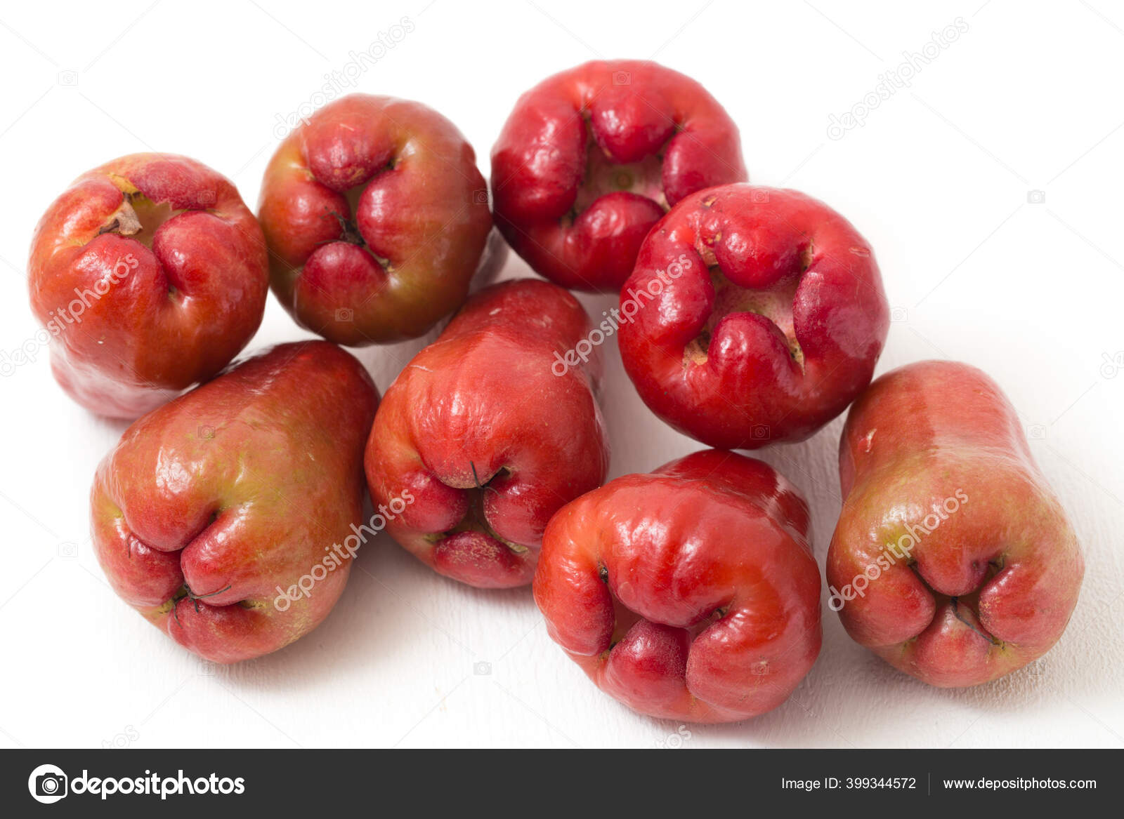 Rose Apples Chomphu Java Apple Syzygium Seed Isolated White Background ...