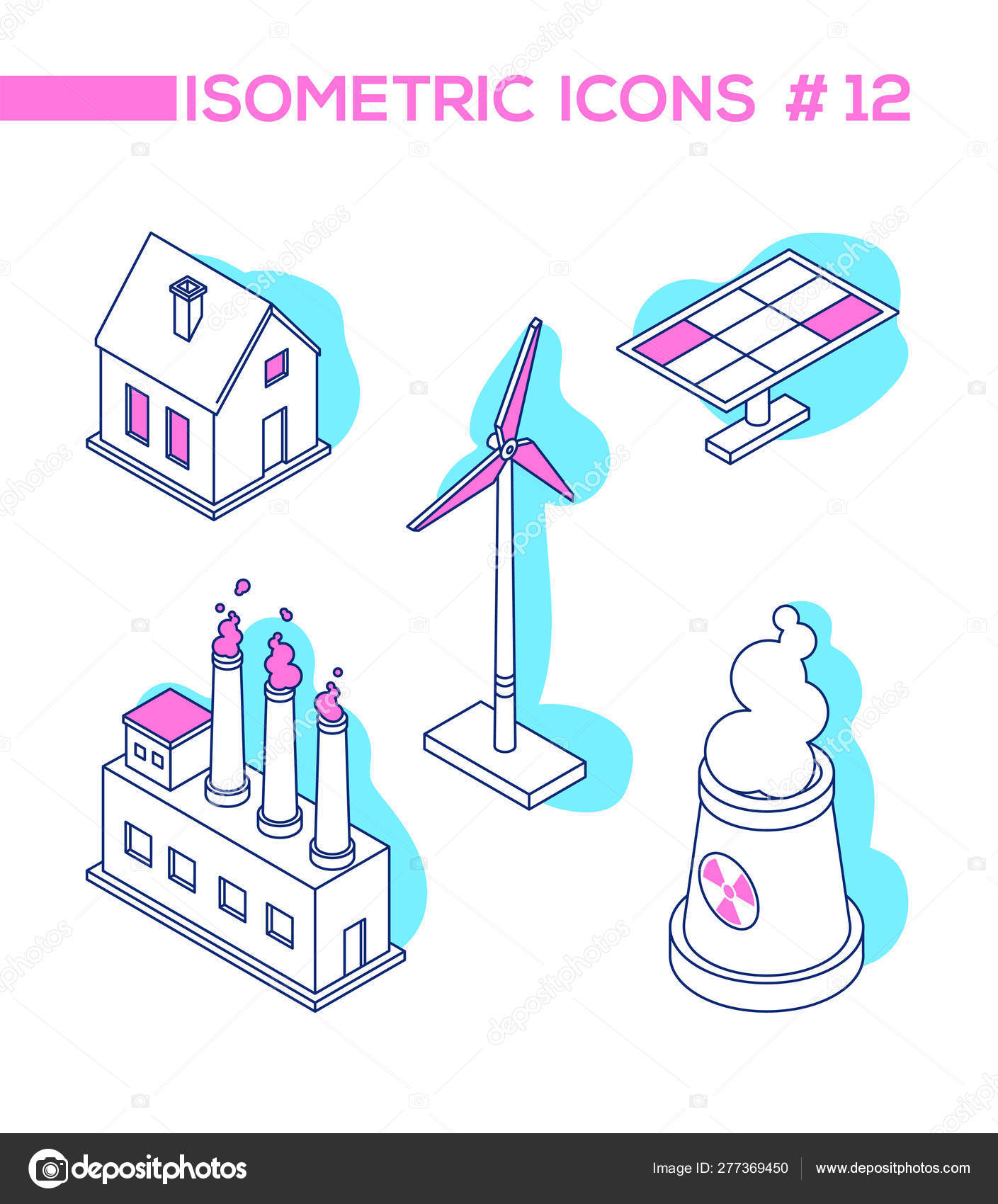 Ecology concept - line design style isometric objects Stock Vector by ... Ecology concept - line design style isometric objects Stock Vector by ...
