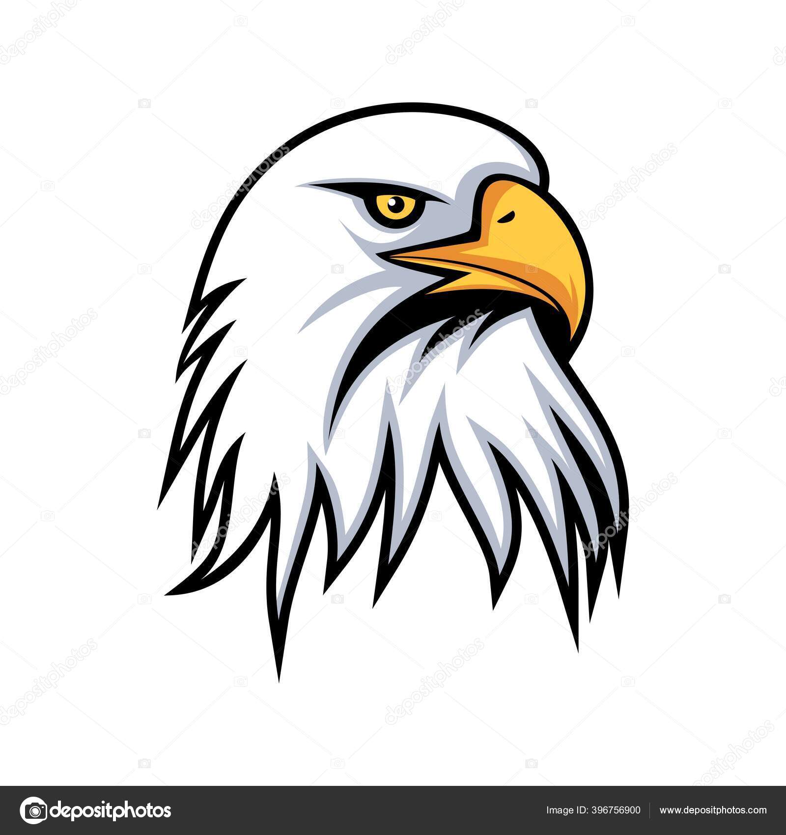 Image vectorielle Eagle Head Logo Design Icon Illustration Vector par ...