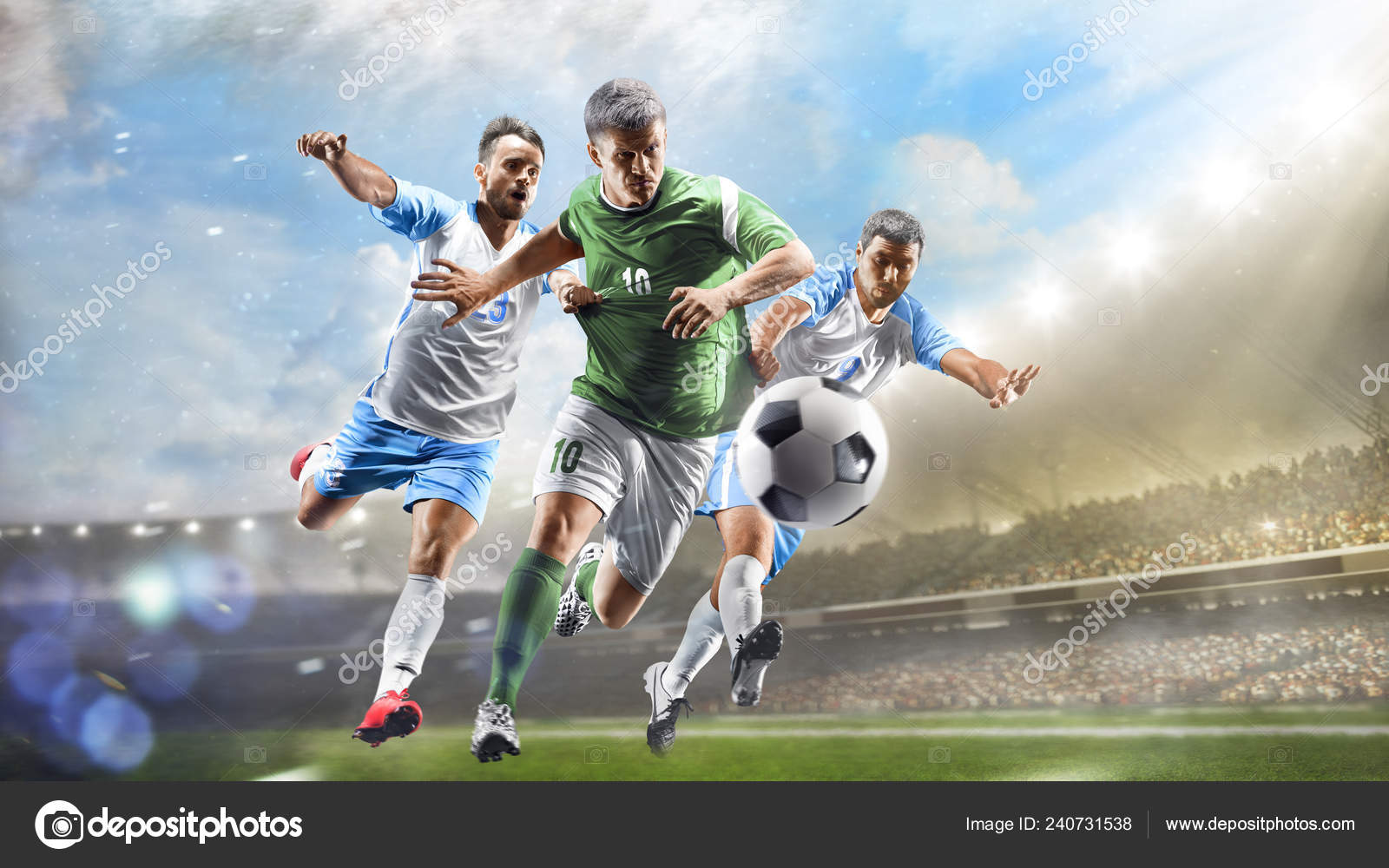 Soccer Field With Players