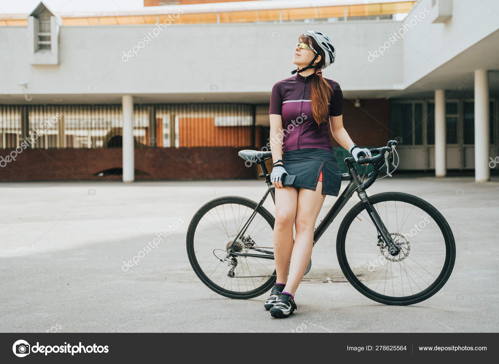 Man posing next to his bicycle. Stock Photo by ©nuclear_lily 278625564