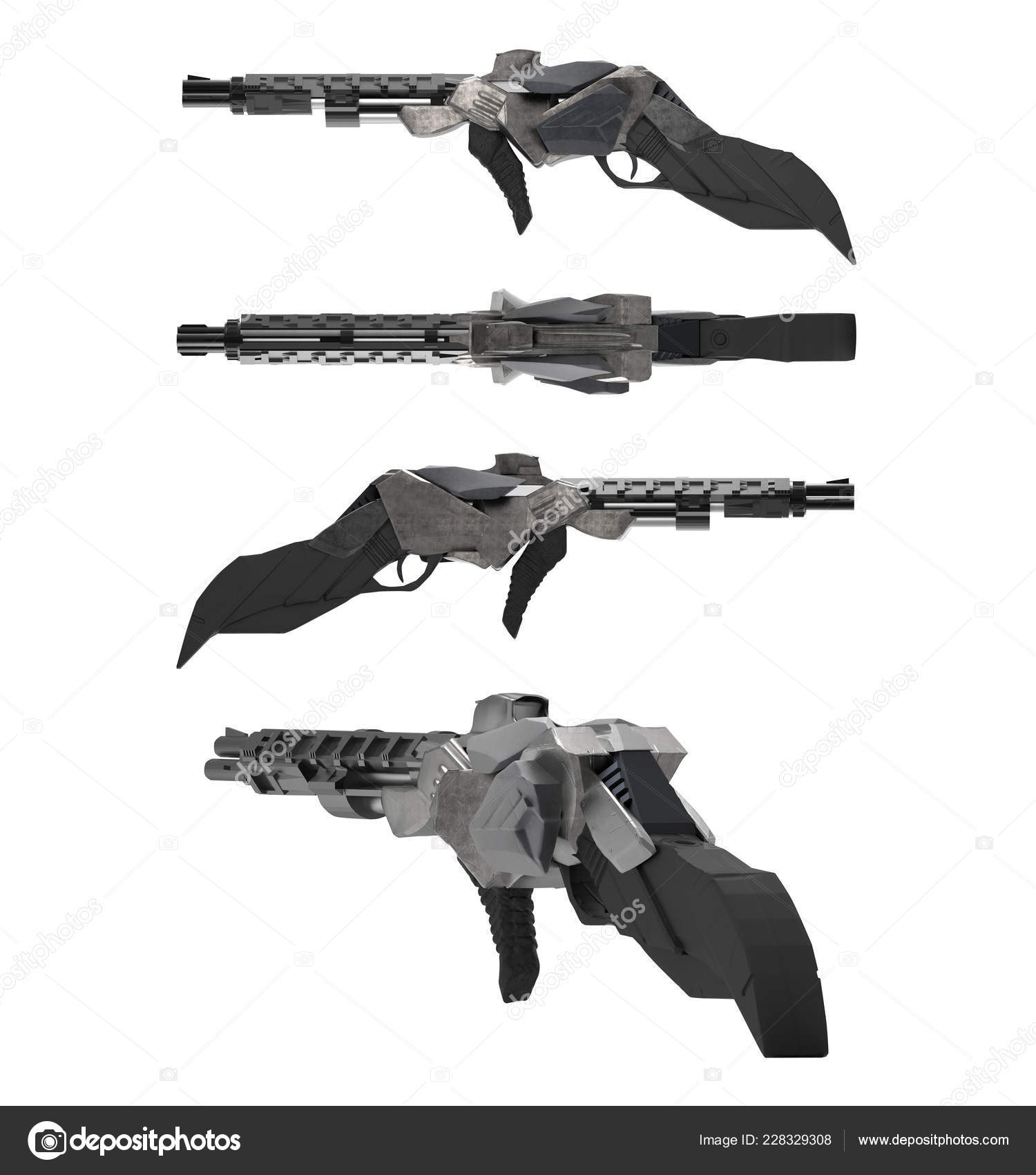 Futuristic Pistol Concept