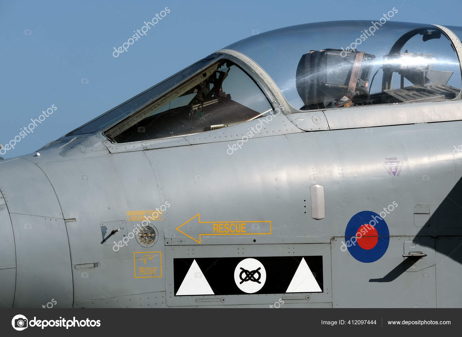 Cockpit Modern Fast Jet Fighter Bomber Interceptor — Stock Photo ...