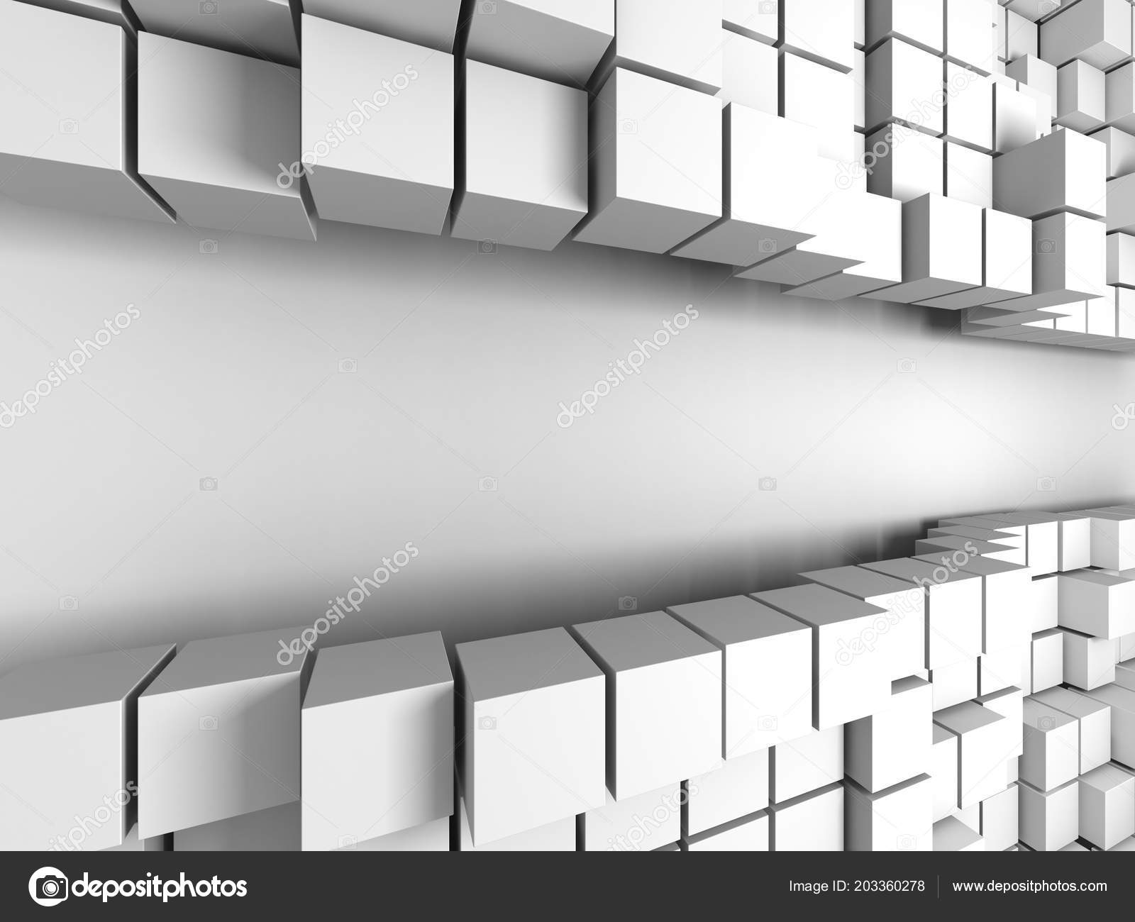 Abstract Geometric Background White Cubes Stock Photo by ©VERSUSstudio ...