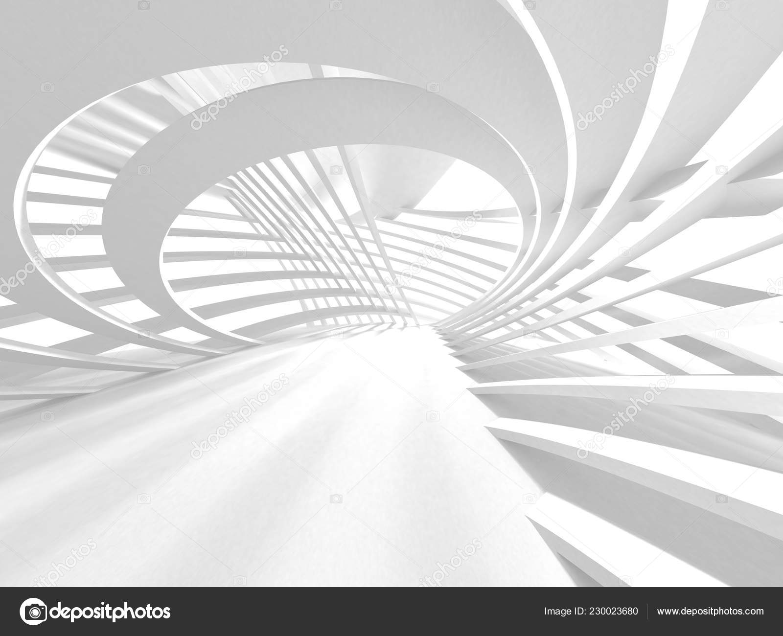 Illustration Abstract Modern White Render Architecture Background Stock ...