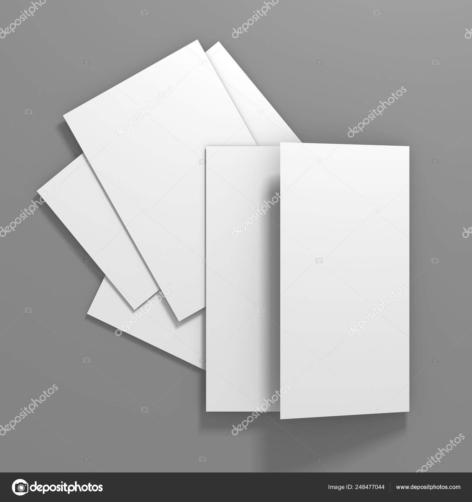 Blank white folder brochure template mockup — Stock Photo ...