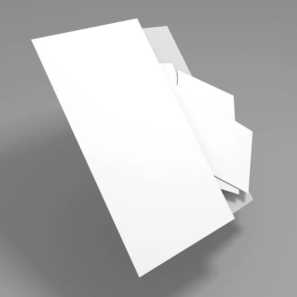 Blank white folder brochure template mockup Stock Photo by ...