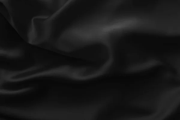 Black luxury wavy rippled glossy silk drapery cloth fabric - Stock ...