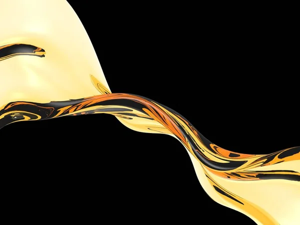 Yellow shiny transparent liquid splash - Stock Image - Everypixel