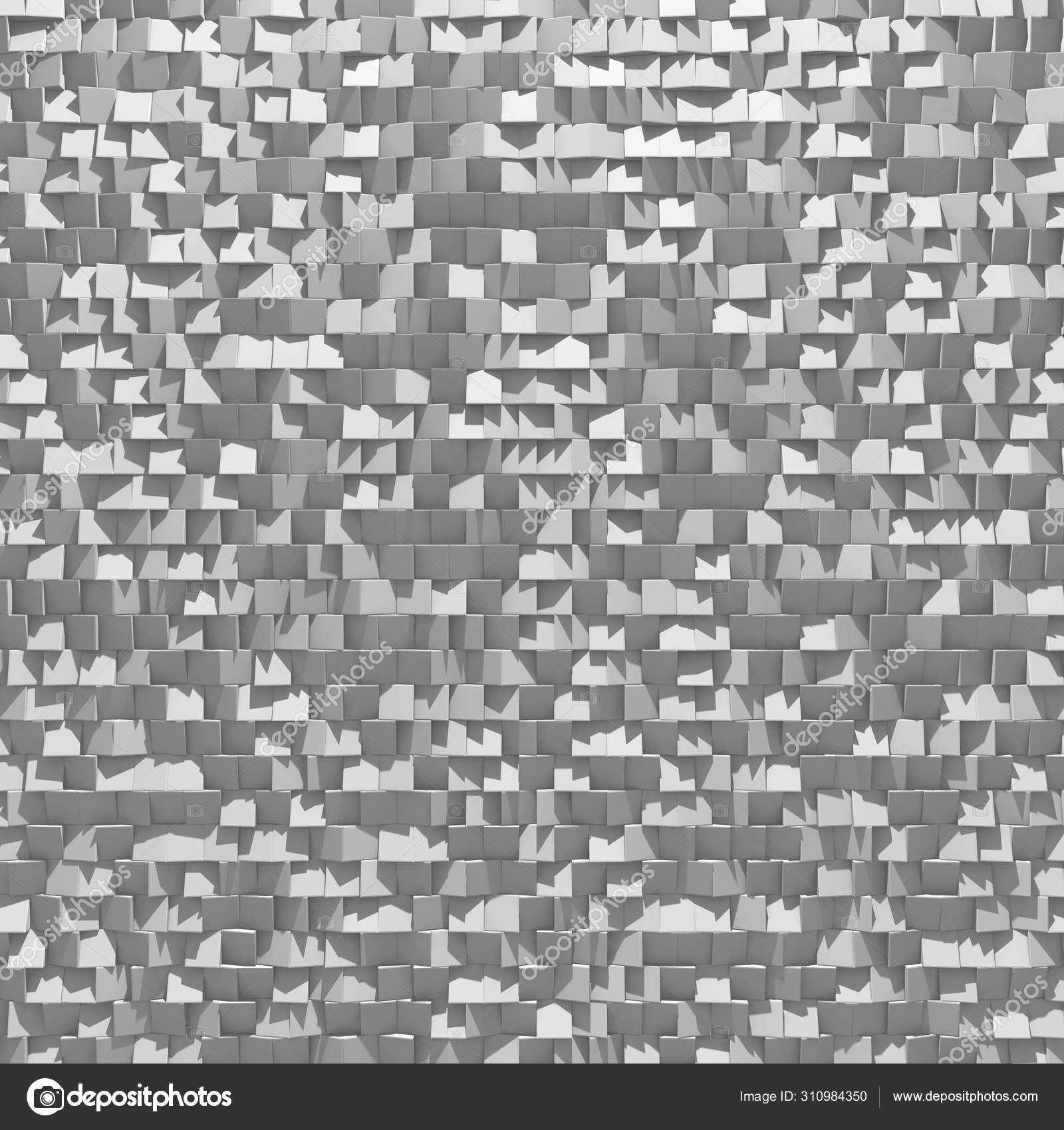 White classic tile texture background. 3d render Stock Photo by ...