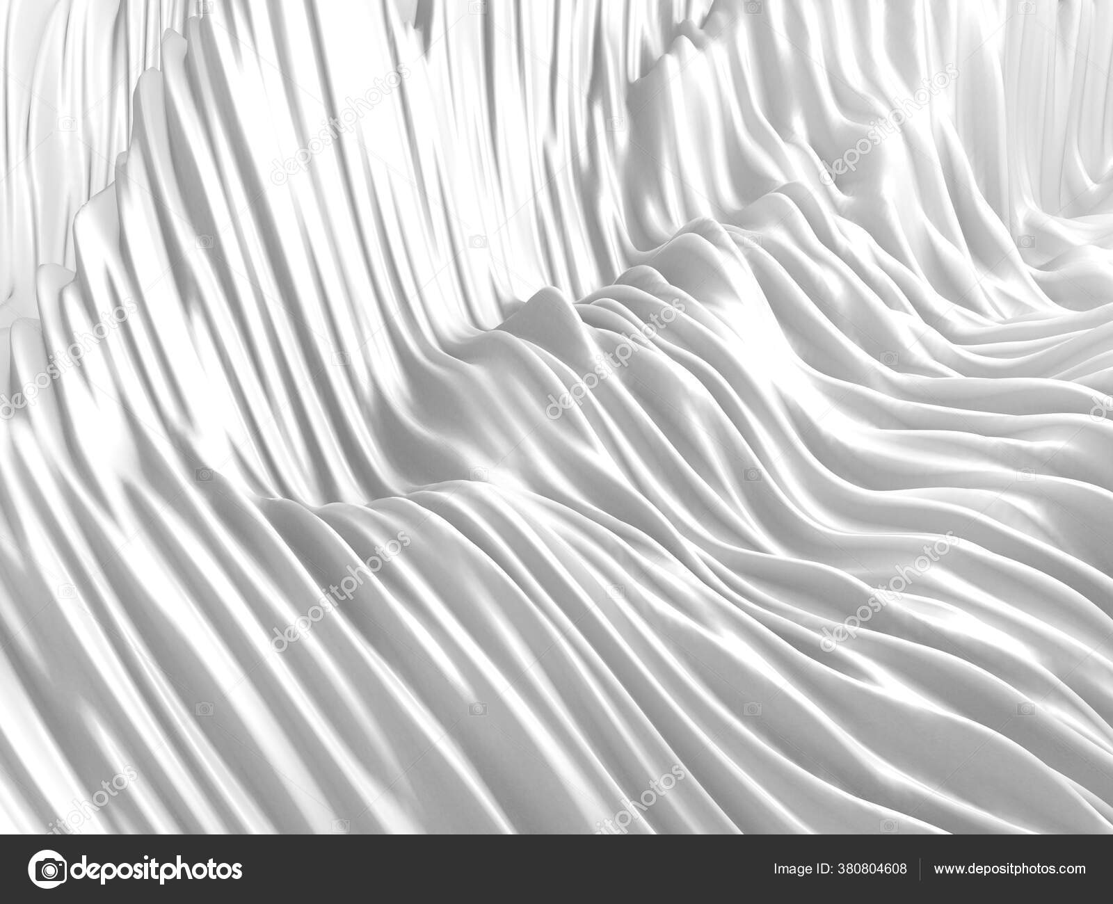 White Abstract Liquid Wavy Background Render Illustration — Stock Photo ...