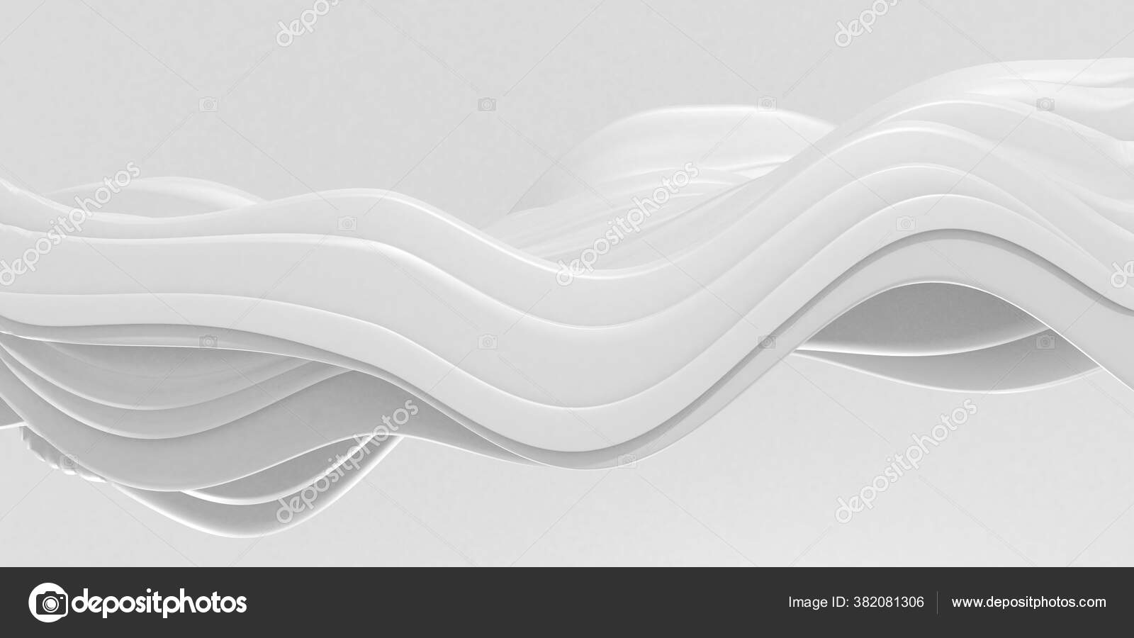 White Abstract Liquid Wavy Background Render Illustration — Stock Photo ...