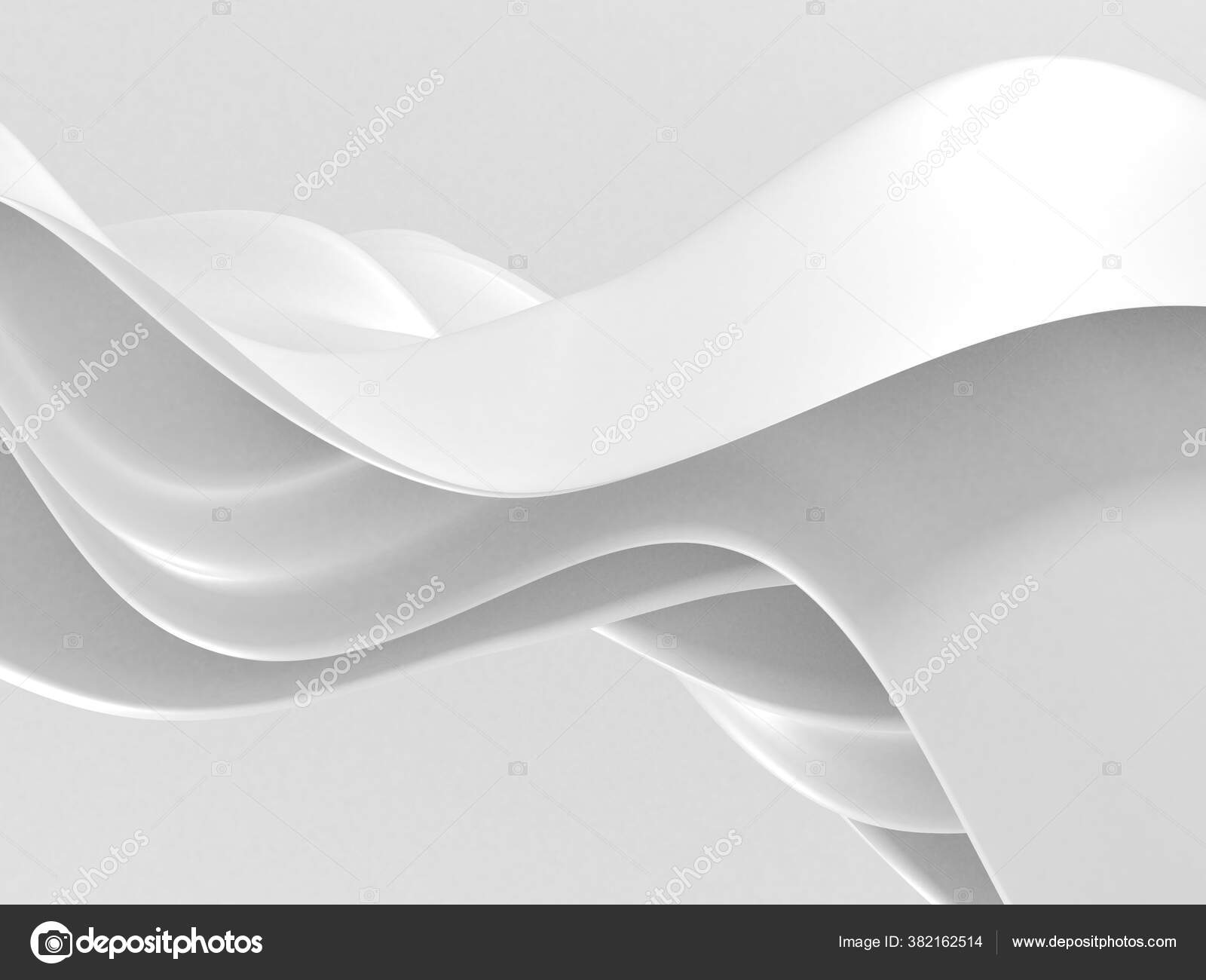 White Abstract Liquid Wavy Background Render Illustration — Stock Photo ...