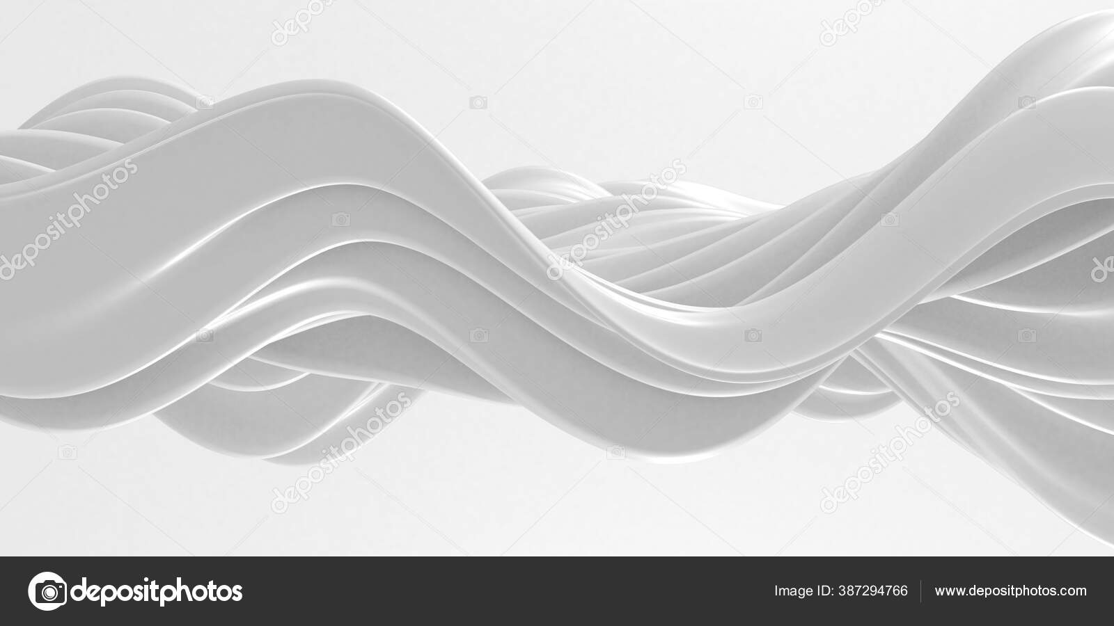 White Abstract Liquid Wavy Background Render Illustration Stock Photo ...