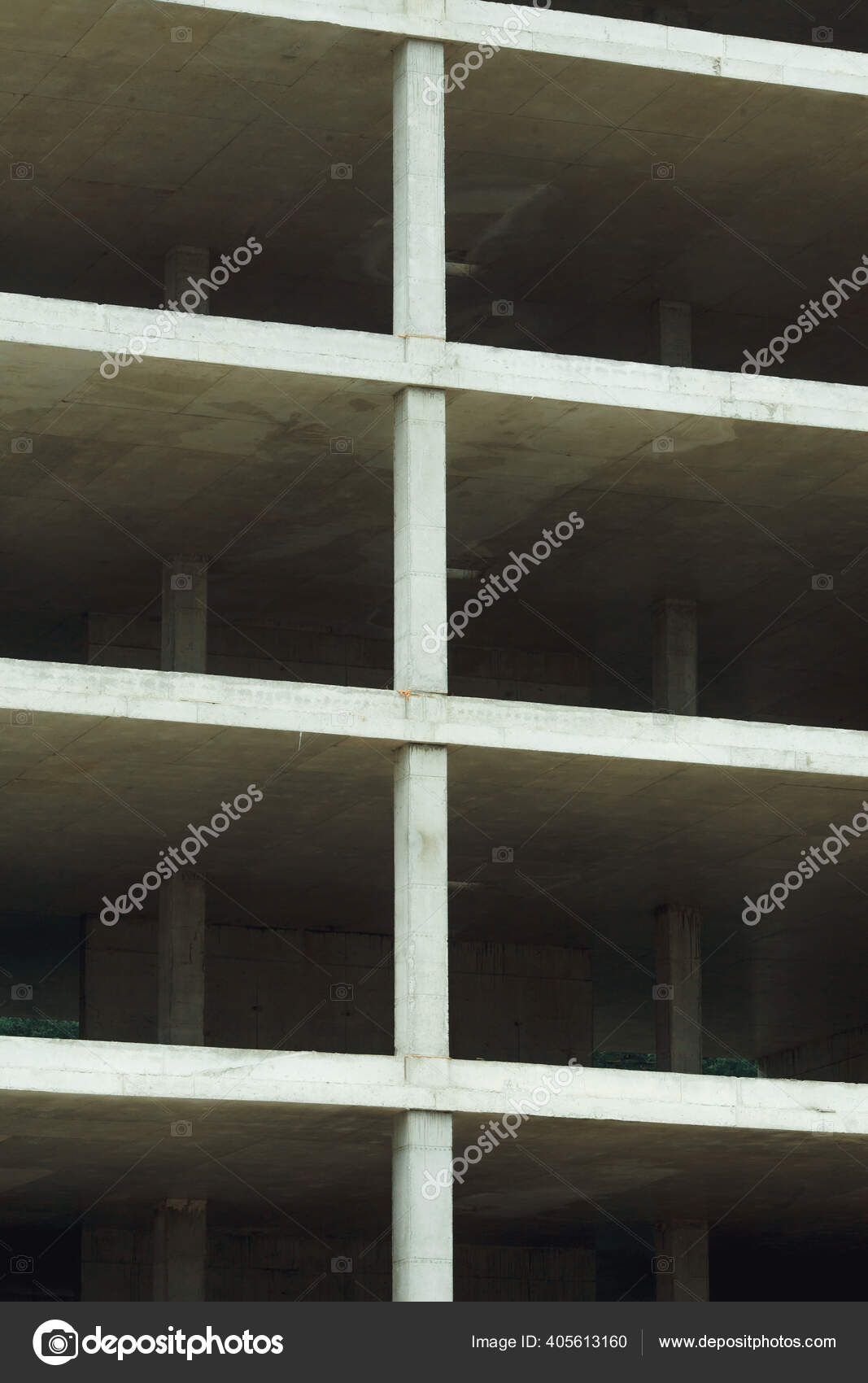 Concrete Floors Construction Modern Concrete Structure Unfinished ...