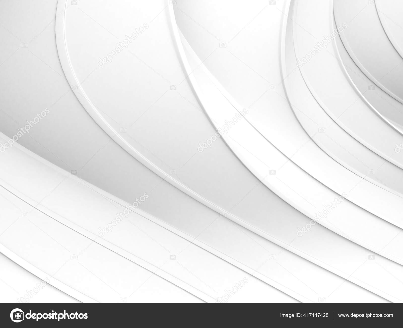 White Abstract Liquid Wavy Background Render Illustration — Stock Photo ...