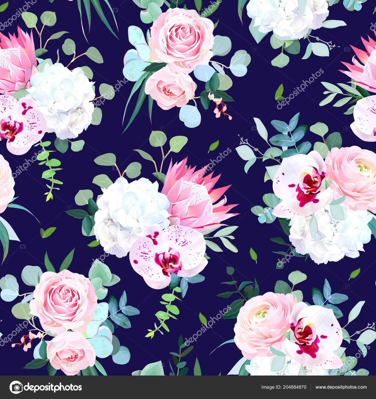 Exotic eastern style vector design seamless print Stock Vector Image by ...