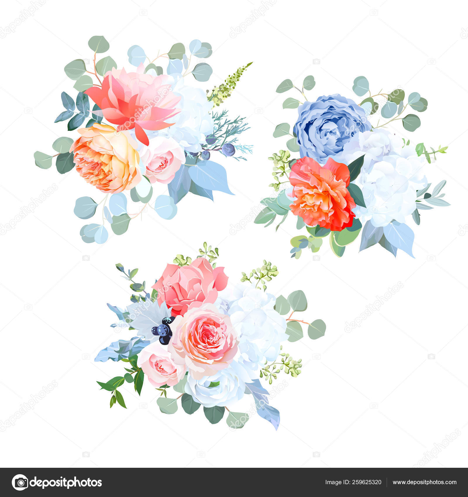 Coral Flower Clip Art Border