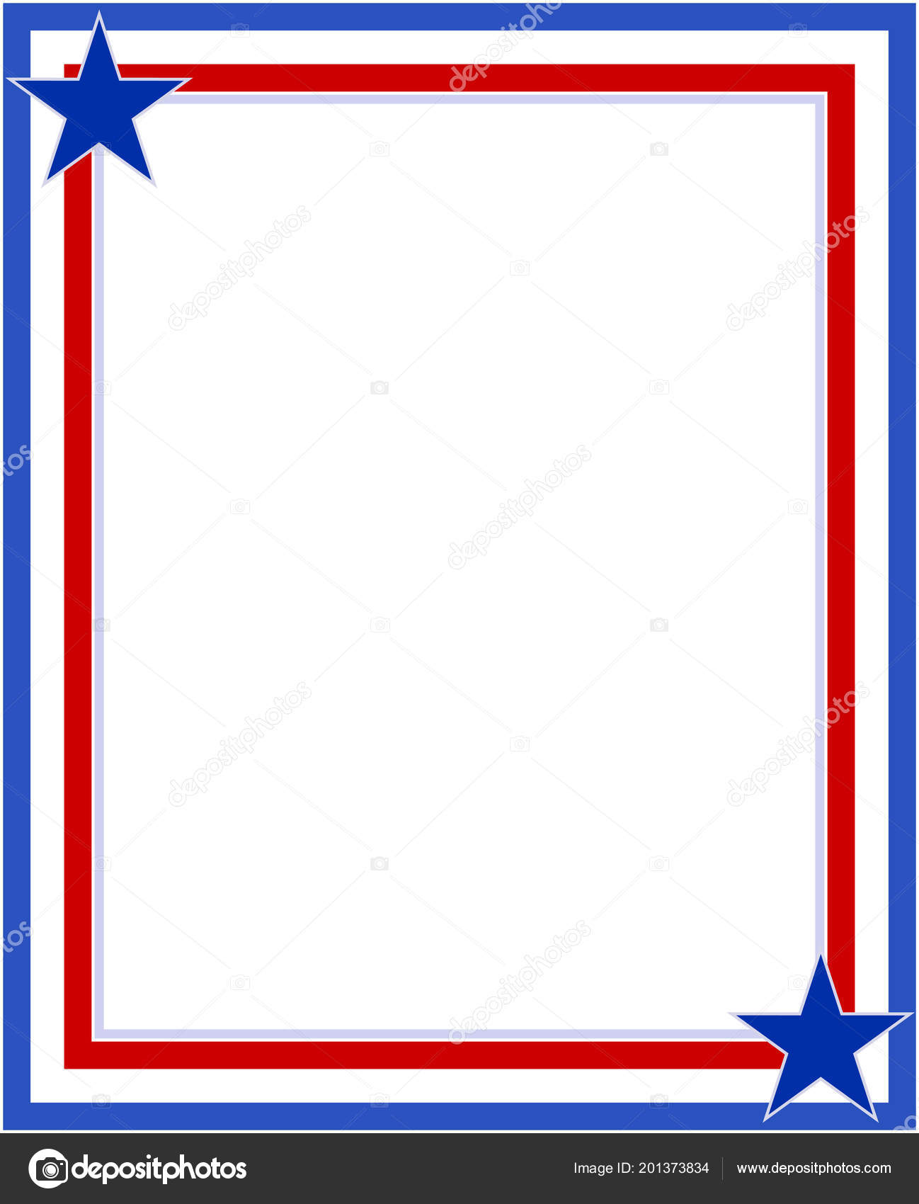 American Flag Border