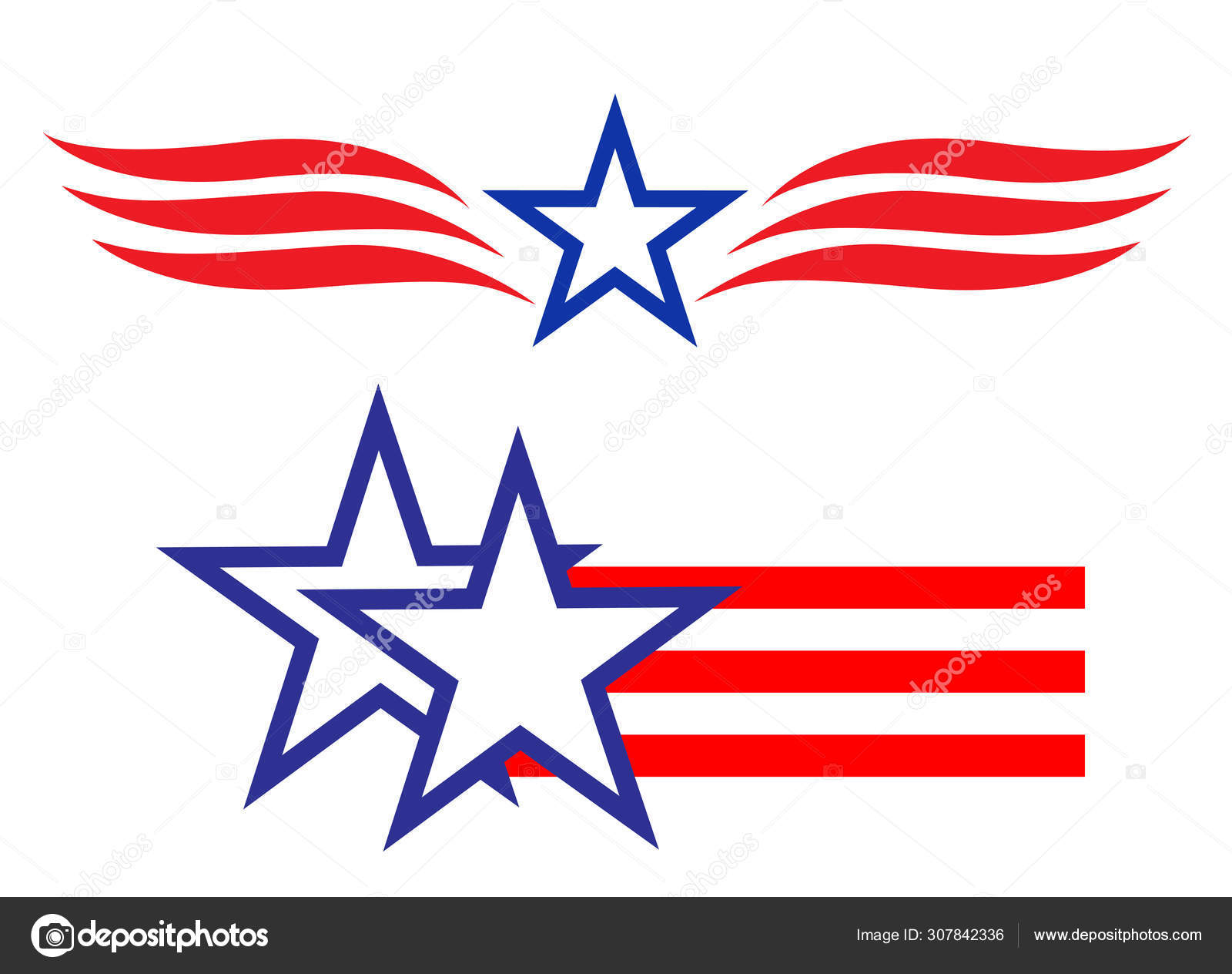 American star symbols signs logo set Stock Vector Image by ©skef1964 ...