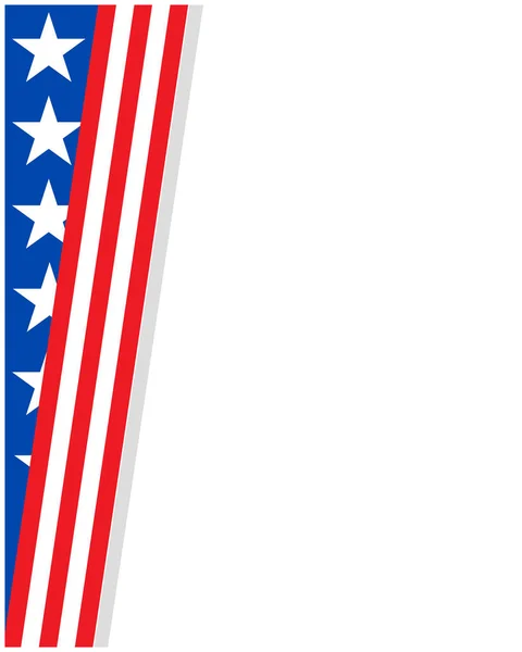 American Flag Corner Border Clipart