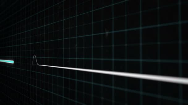 EKG or ECG flatline on modern medical screen — Stock Video © Mrstef ...