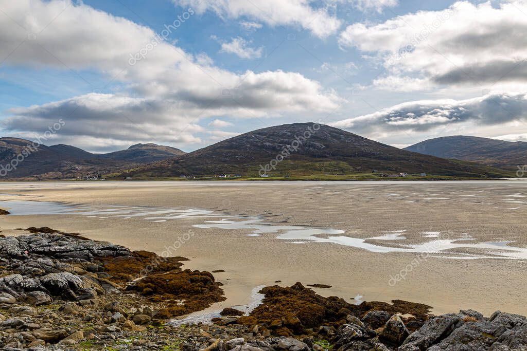 Seilebost Beach en la Isla de Harris en las Islas Occidentales 2023