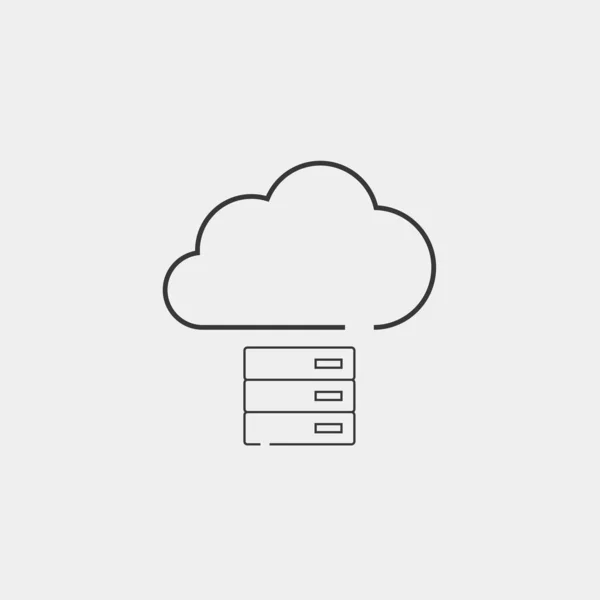 Cloud Server Vector