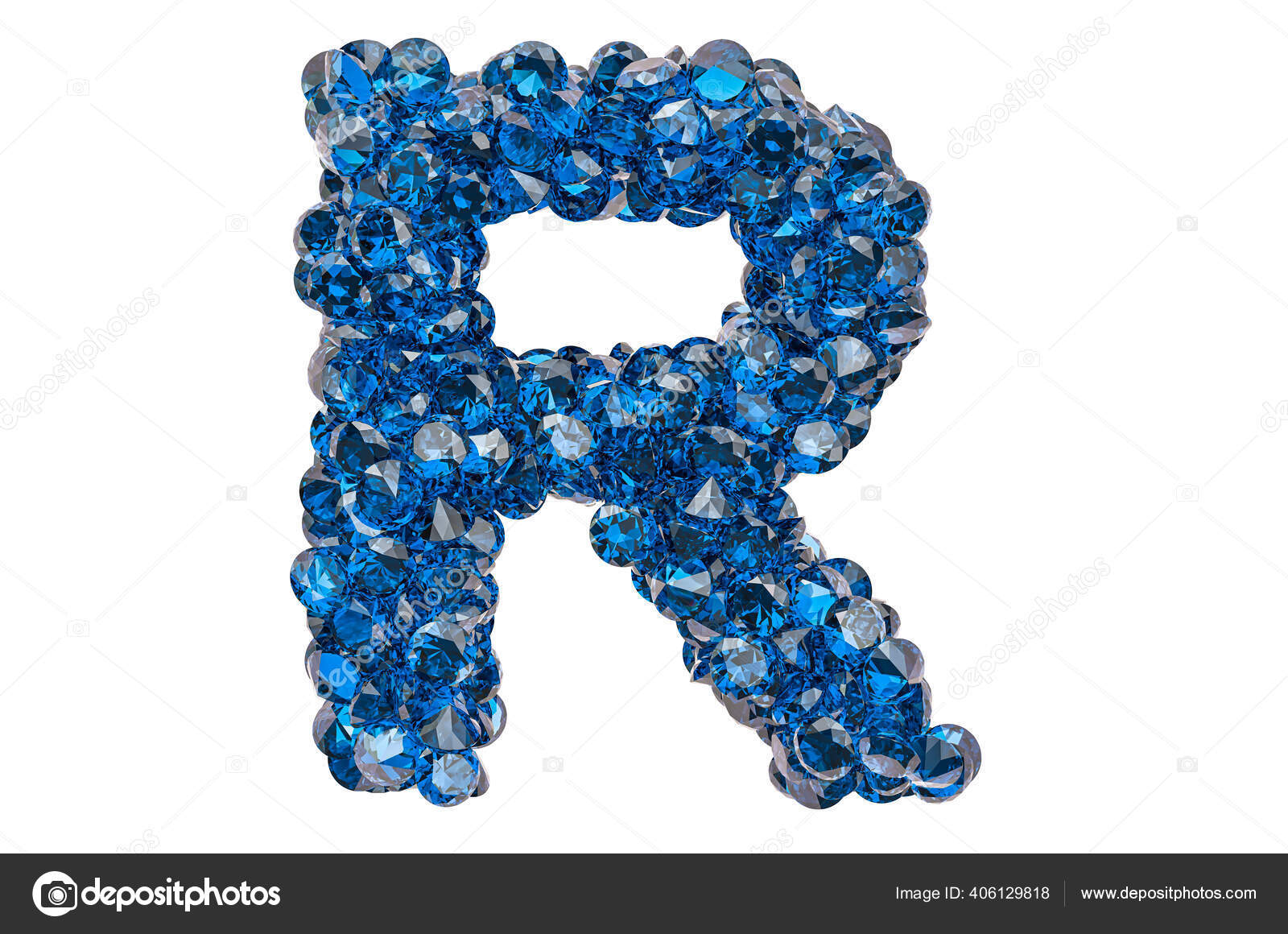 The Letter R In Diamonds