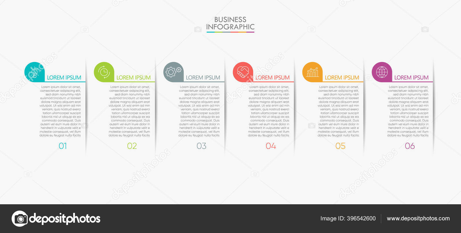 Business Data Visualization Timeline Infographic Icons Designed ...