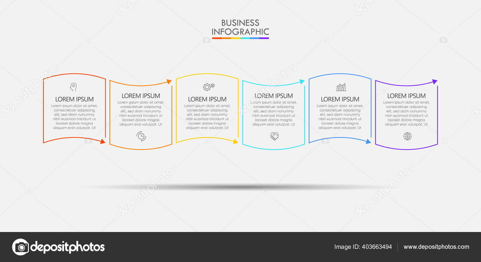 Business Data Visualization Timeline Infographic Icons Designed ...